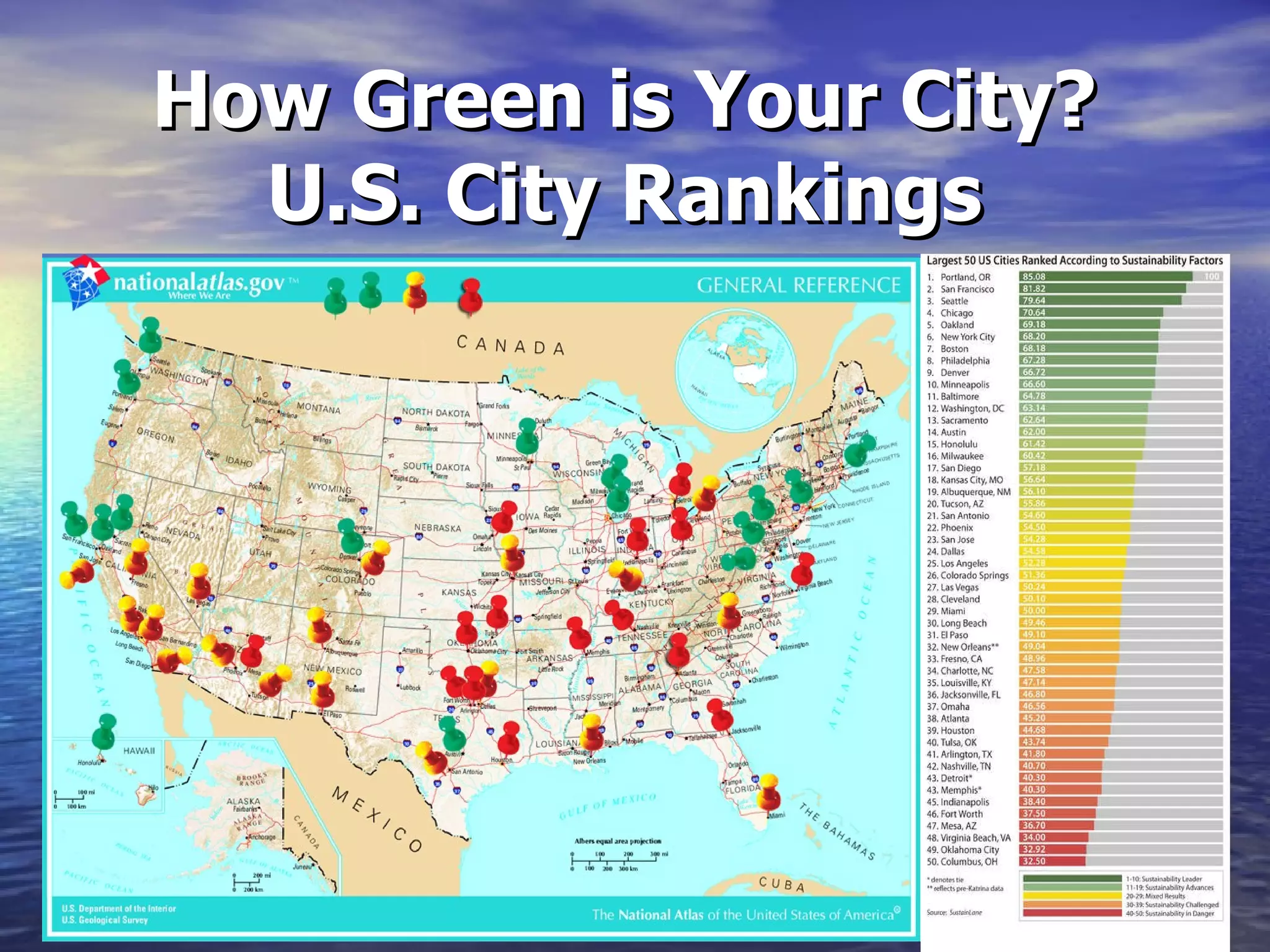 How green is your city? Measuring and developping sustainable cities | PPT