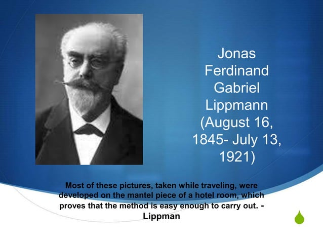Gabriel Lippman | PPT