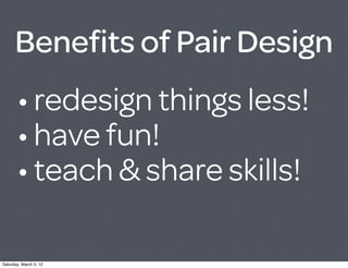☯ Pair Design in 4 minutes | PDF