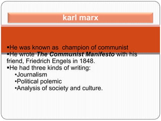 Karl marks power point presentation | PPTX