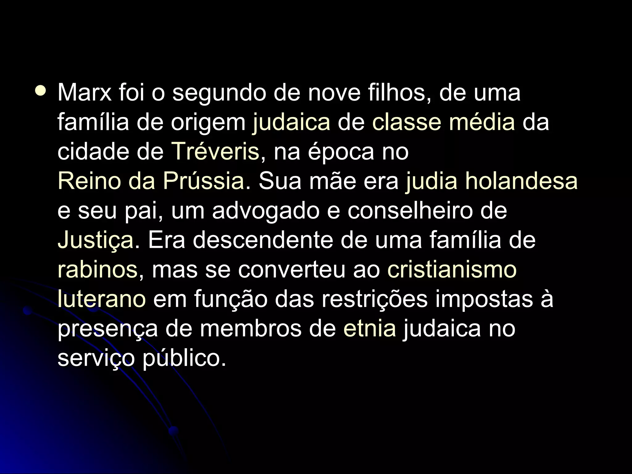 Karl marx - Biografia | PPT