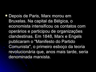 Karl marx - Biografia | PPT