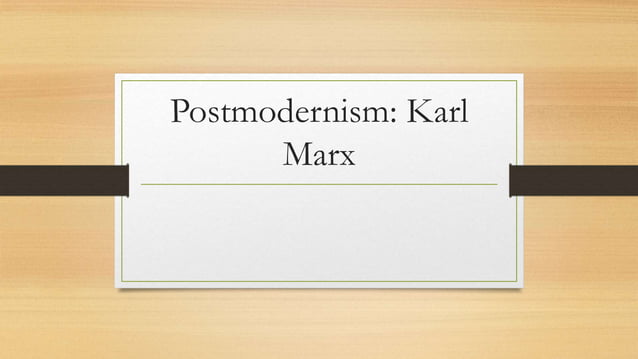 Karl marx | PPTX