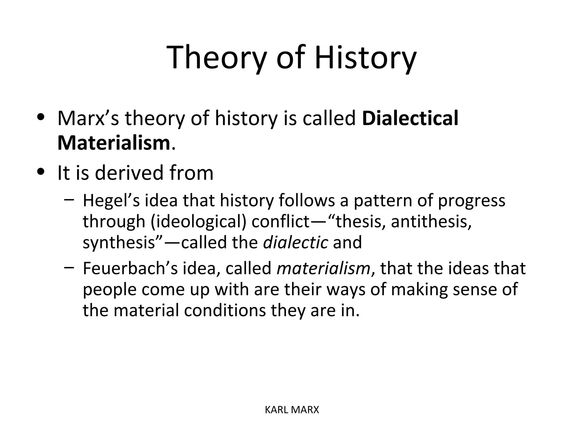 Karl Marx and theory | PPT