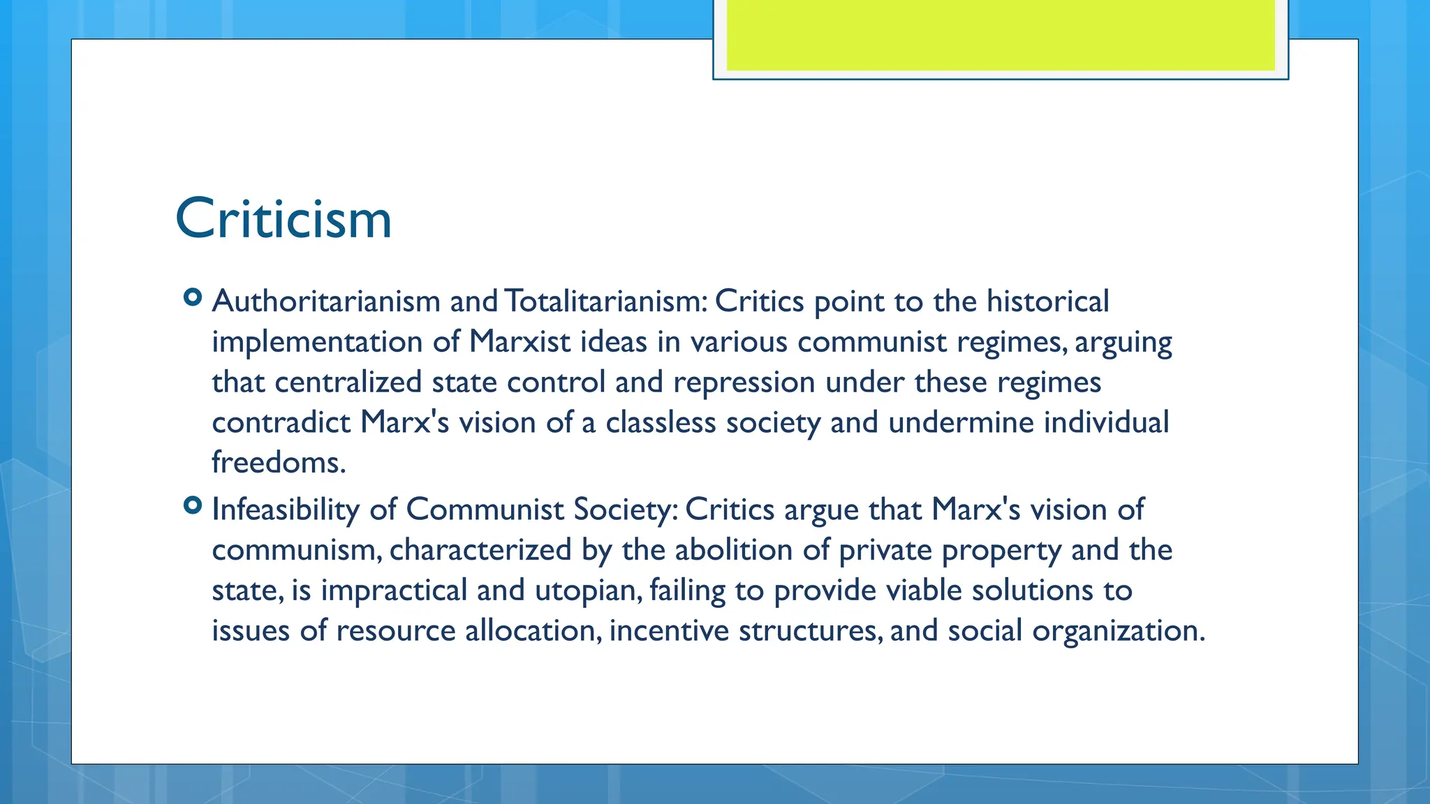 Karl Marx presentation on history and works | PPTX