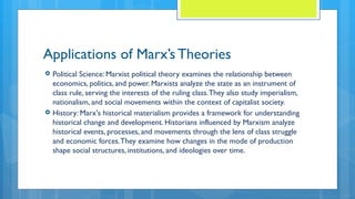 Karl Marx presentation on history and works | PPT