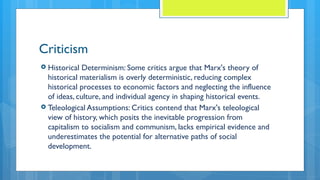 Karl Marx presentation on history and works | PPT