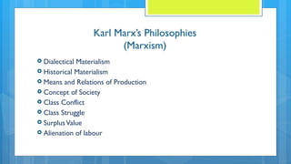 Karl Marx presentation on history and works | PPTX