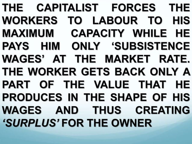 Karl Marx: Theory of Surplus-Value | PPTX | Commodities | Economy