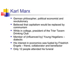 Karl Marx- Labor theory of value | PPT