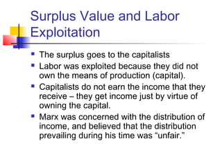 Karl Marx- Labor theory of value | PPT