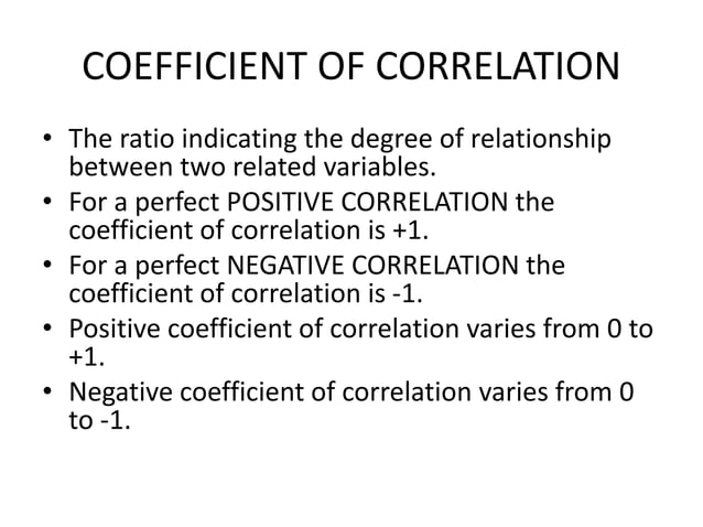 Karl pearson's coefficient of correlation | PPTX
