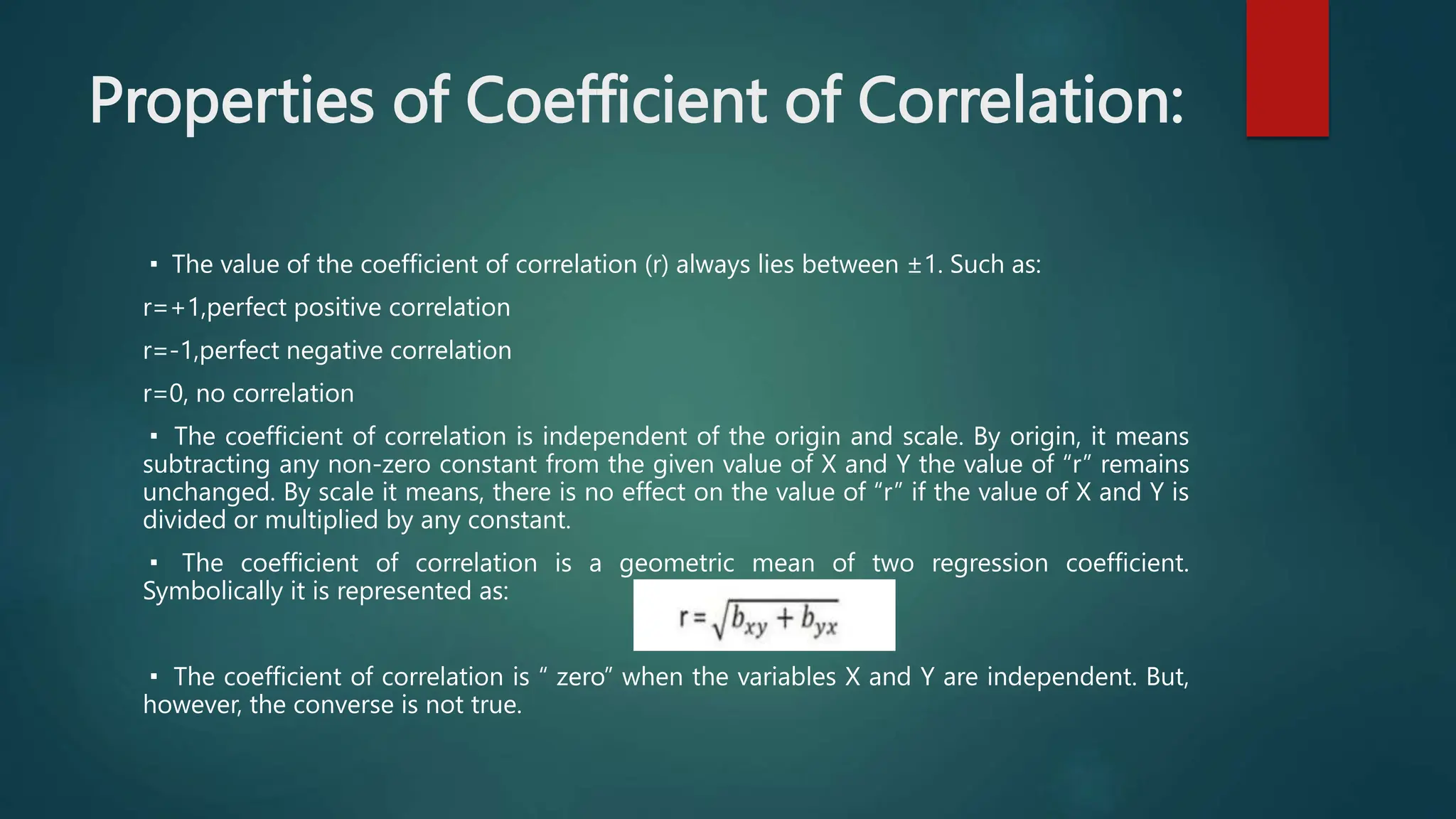 Karl Pearsons Coefficient Of Correlationpptx Physics Science