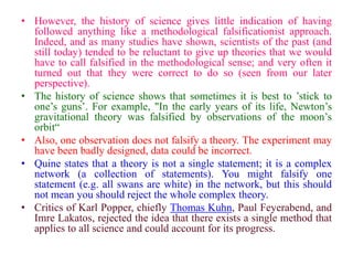 Karl Popper's Theory of Falsification | PDF
