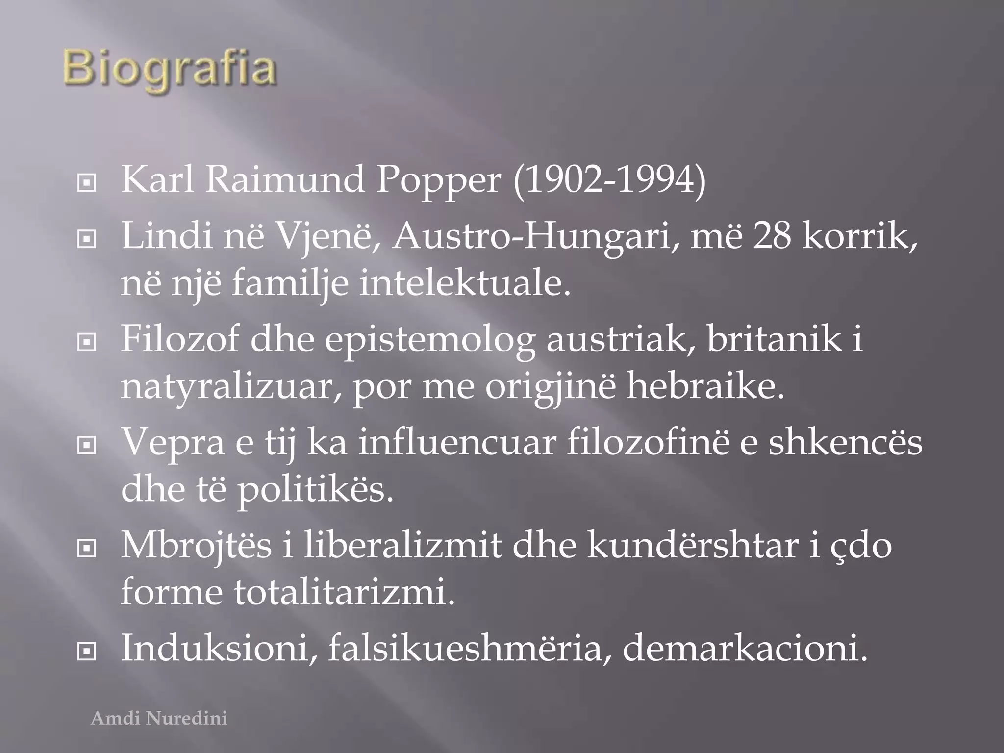 Karl Raimund Popper | PPTX
