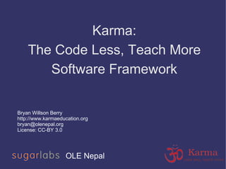 Karma Code Less Teach More | PPT