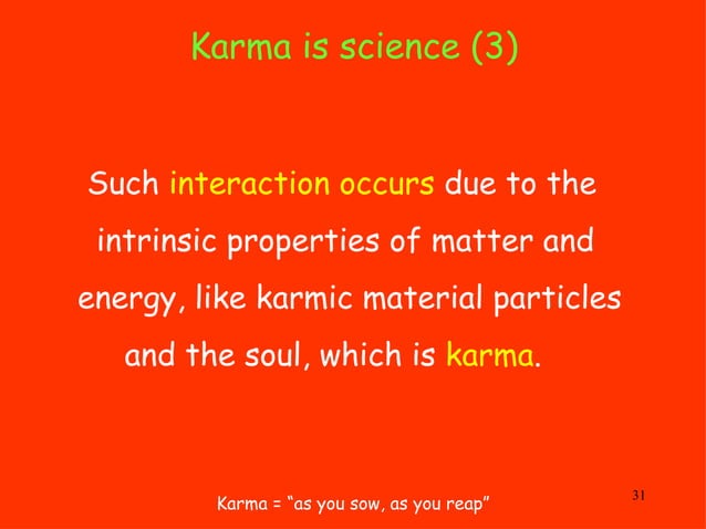 Karma In A Nutshell | PPT