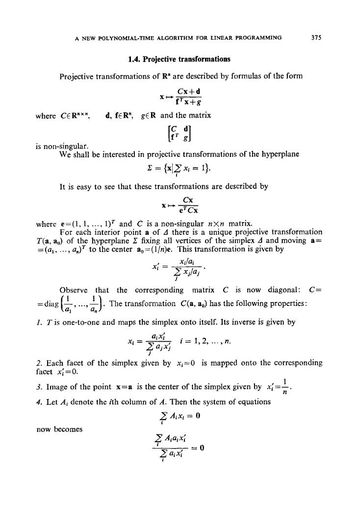 A New Polynomial Time Algorithm For Linear Programming