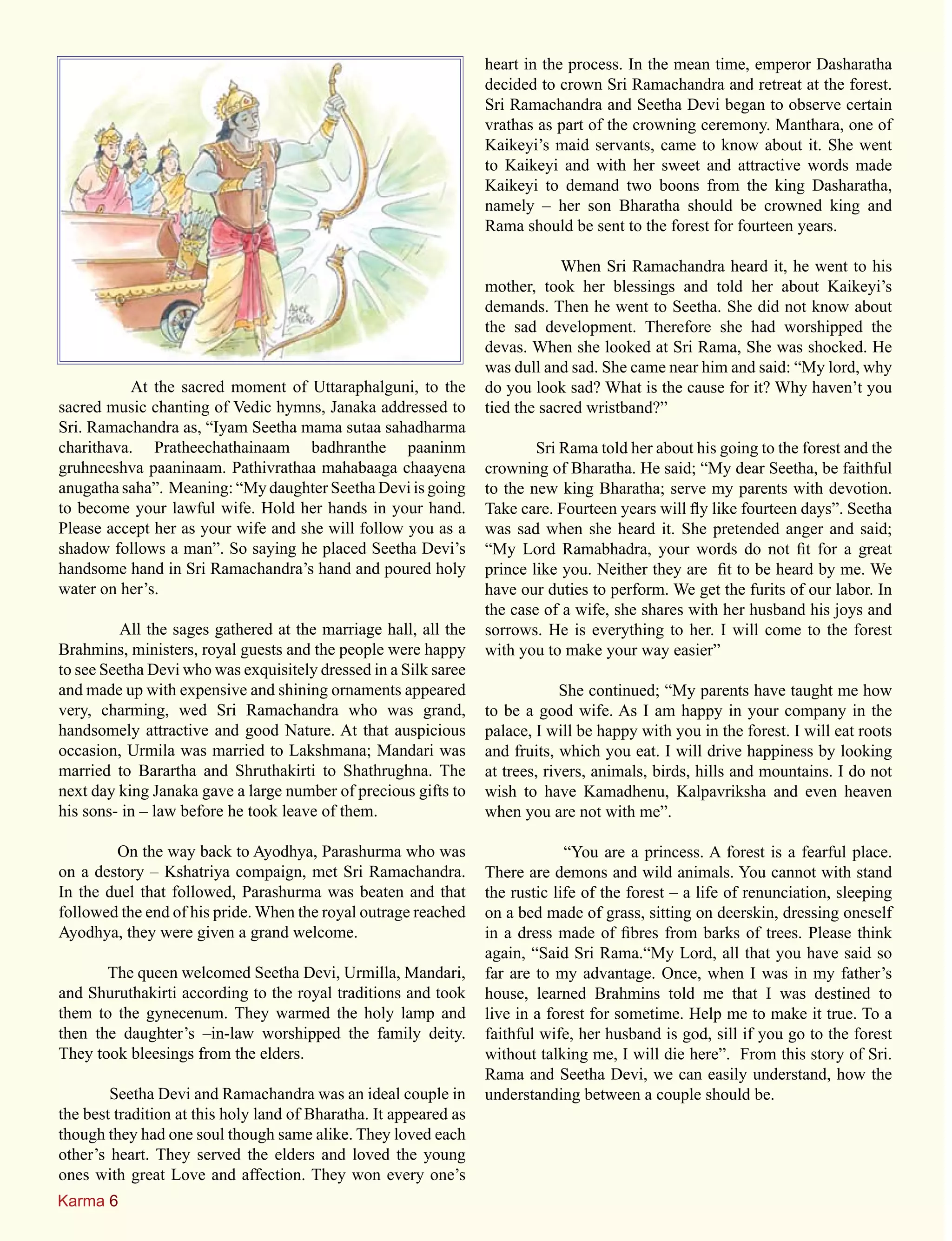 Karma magzaine commander selvam - swamiji | PDF