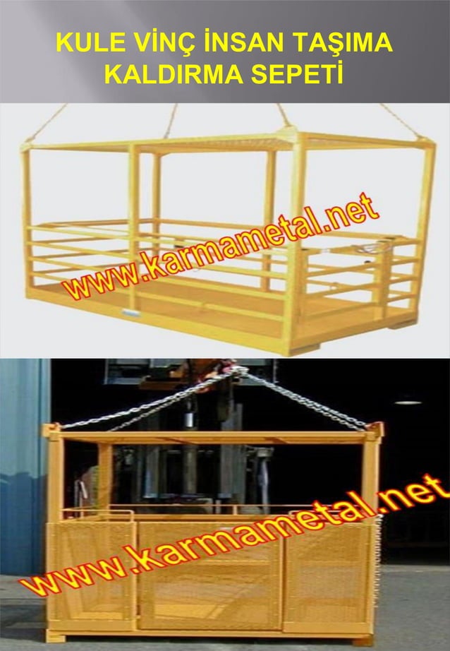 Karma metal -insan tasima kaldirma bakim sepeti kule vinc ve forklift ...