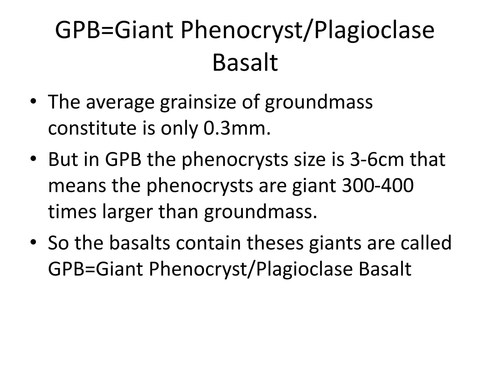 karmarkar et al is a research paper on giant plagioclase basalts | PPTX