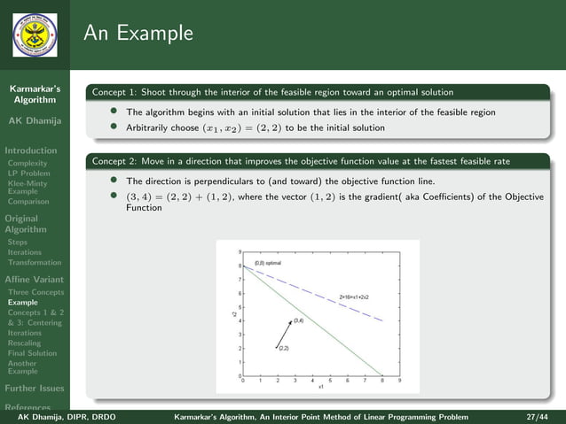 Karmarkar S Algorithm For Linear Programming Problem