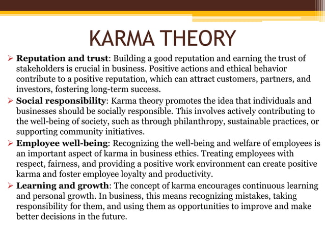 Karma Theory & Niskaam Karma Yoga Theory.pptx | Hinduism | Religion ...