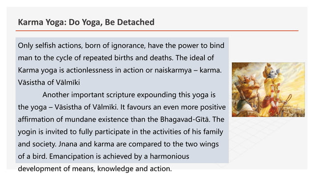 Karma Yoga - path of self-less action | PPTX