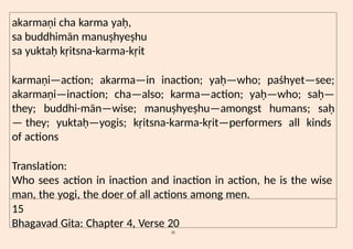 karma yoga chanting-Bhagavad Gita - Song of the Lord Sri Krishna.pptx