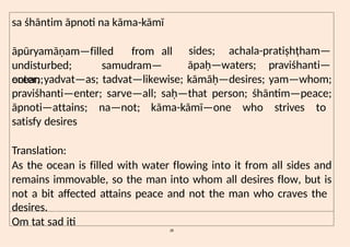 karma yoga chanting-Bhagavad Gita - Song of the Lord Sri Krishna.pptx
