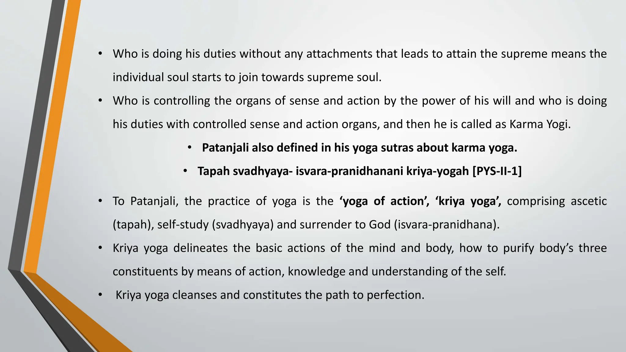 KARMA YOGA path of selfless action | PPTX