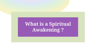 Spirituality | Spiritual Awakening | PPTX