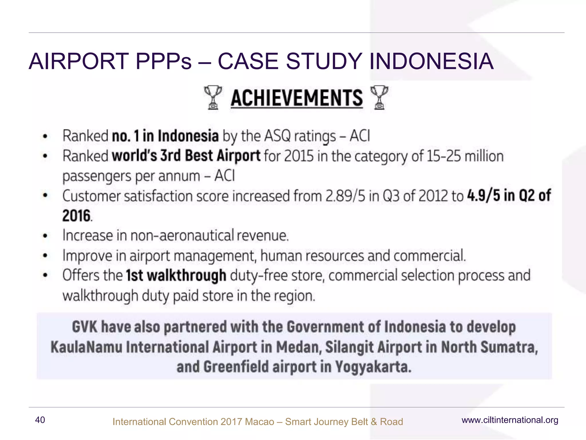 Public Private Partnership (PPP) for Transport & Logistics ...
