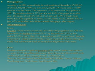 Karnataka State | PPT
