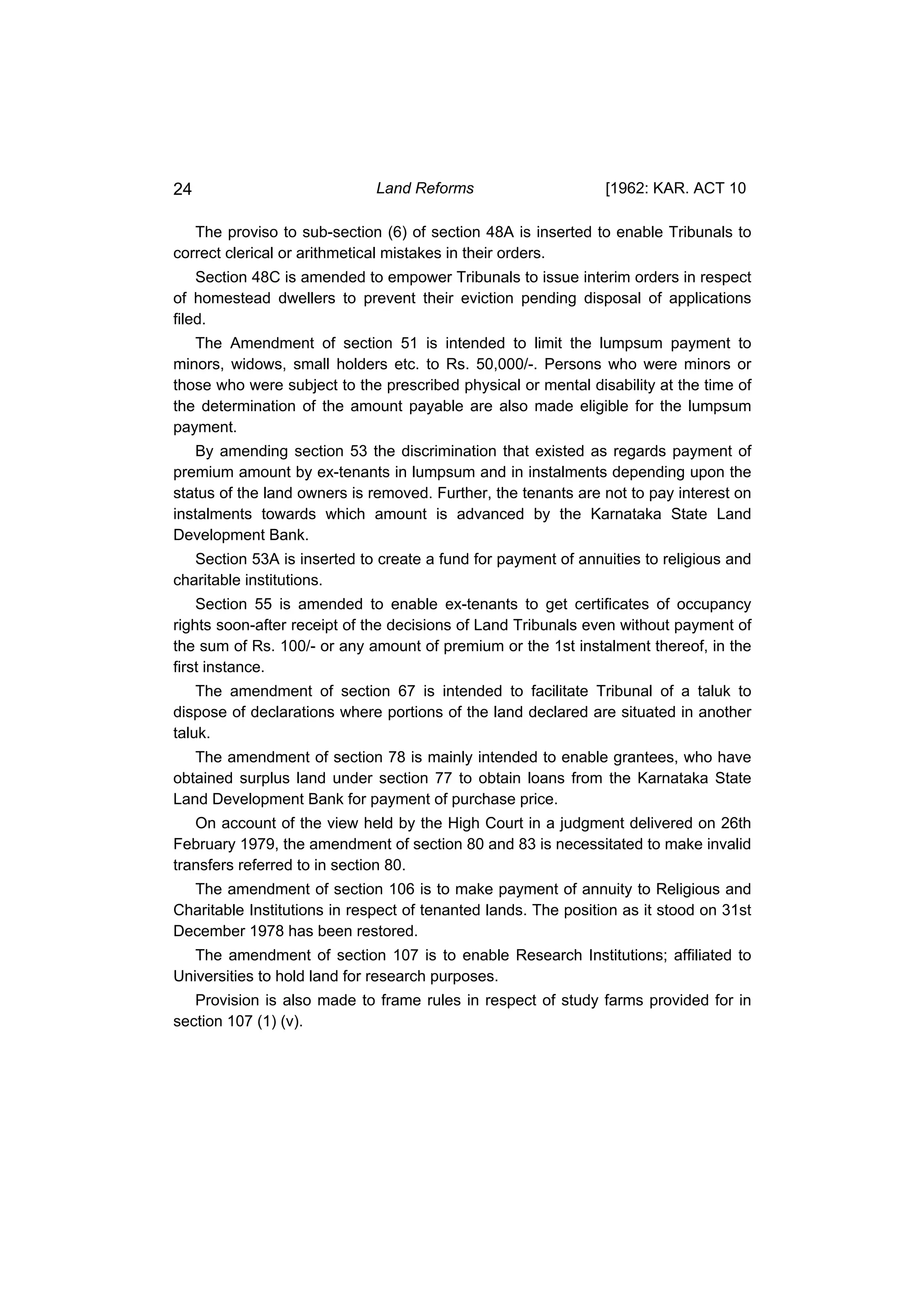 Karnataka land-reforms-act-1961 | PDF