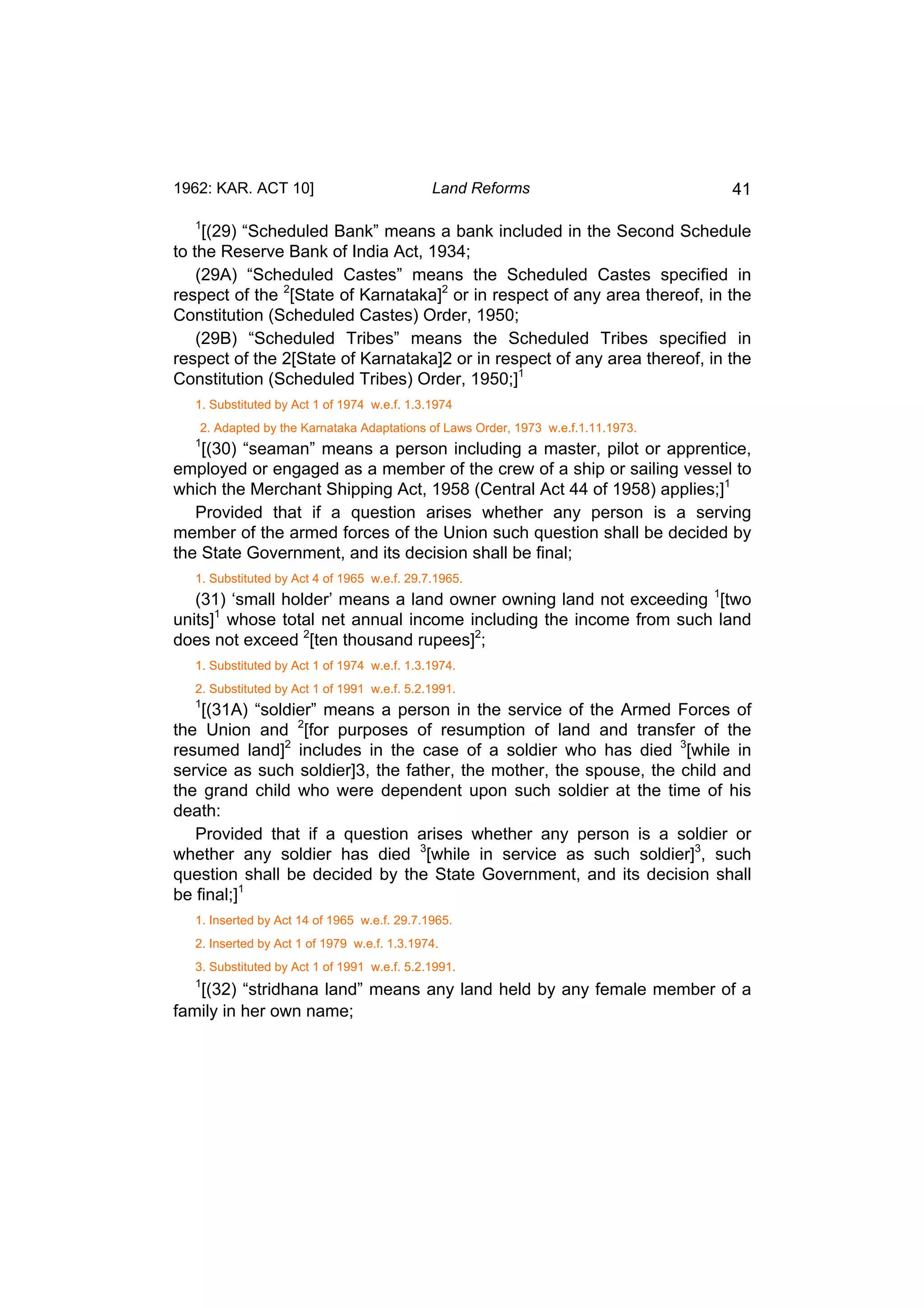 Karnataka land-reforms-act-1961 | PDF