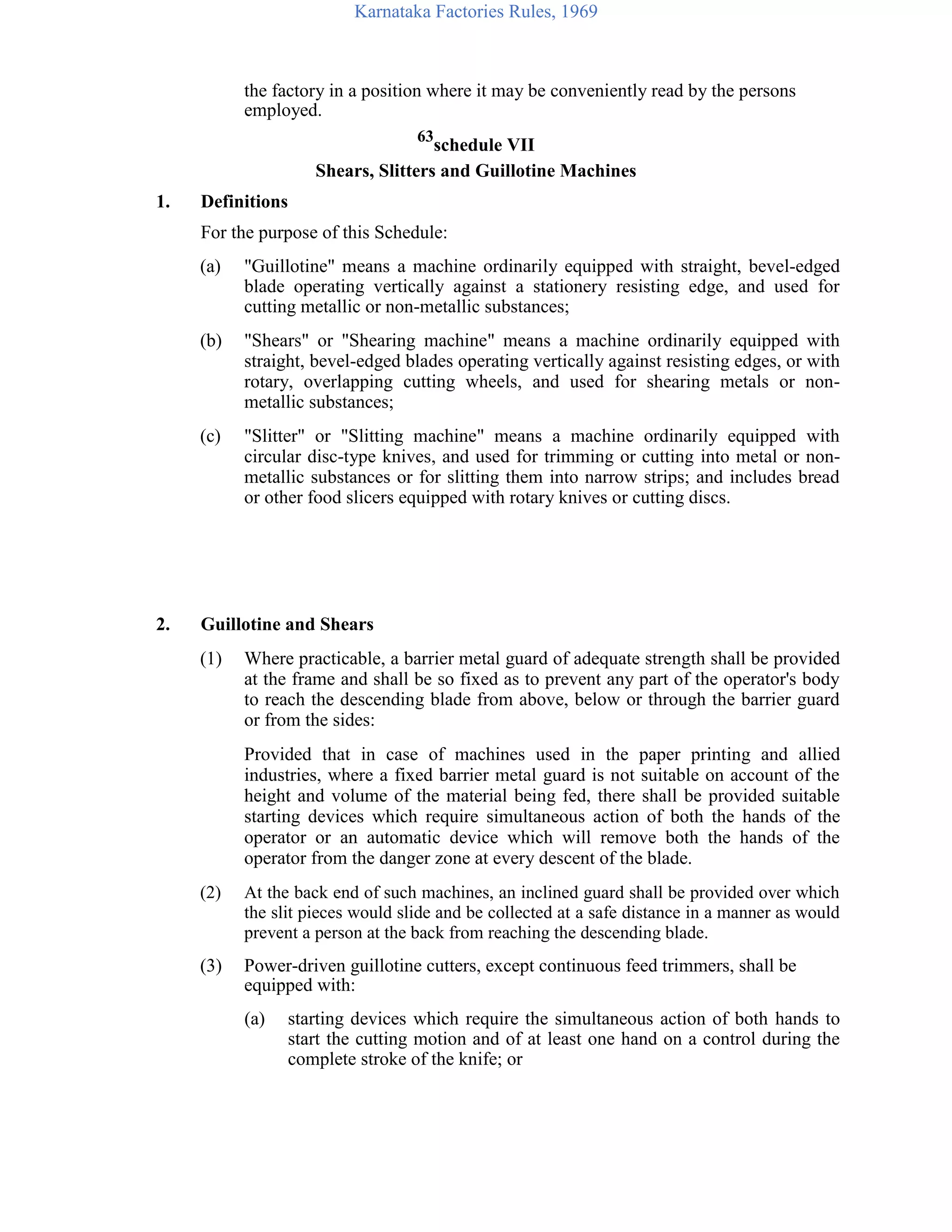 Karnataka factories rules, 1969 | PDF | Manufacturing Industry | Industries