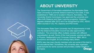 Karnataka state open university [ksou], mysore | PPTX