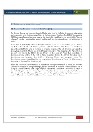 Karnataka State Police RFP Volume 1 | PDF