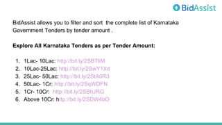 Karnataka Tenders | PPTX