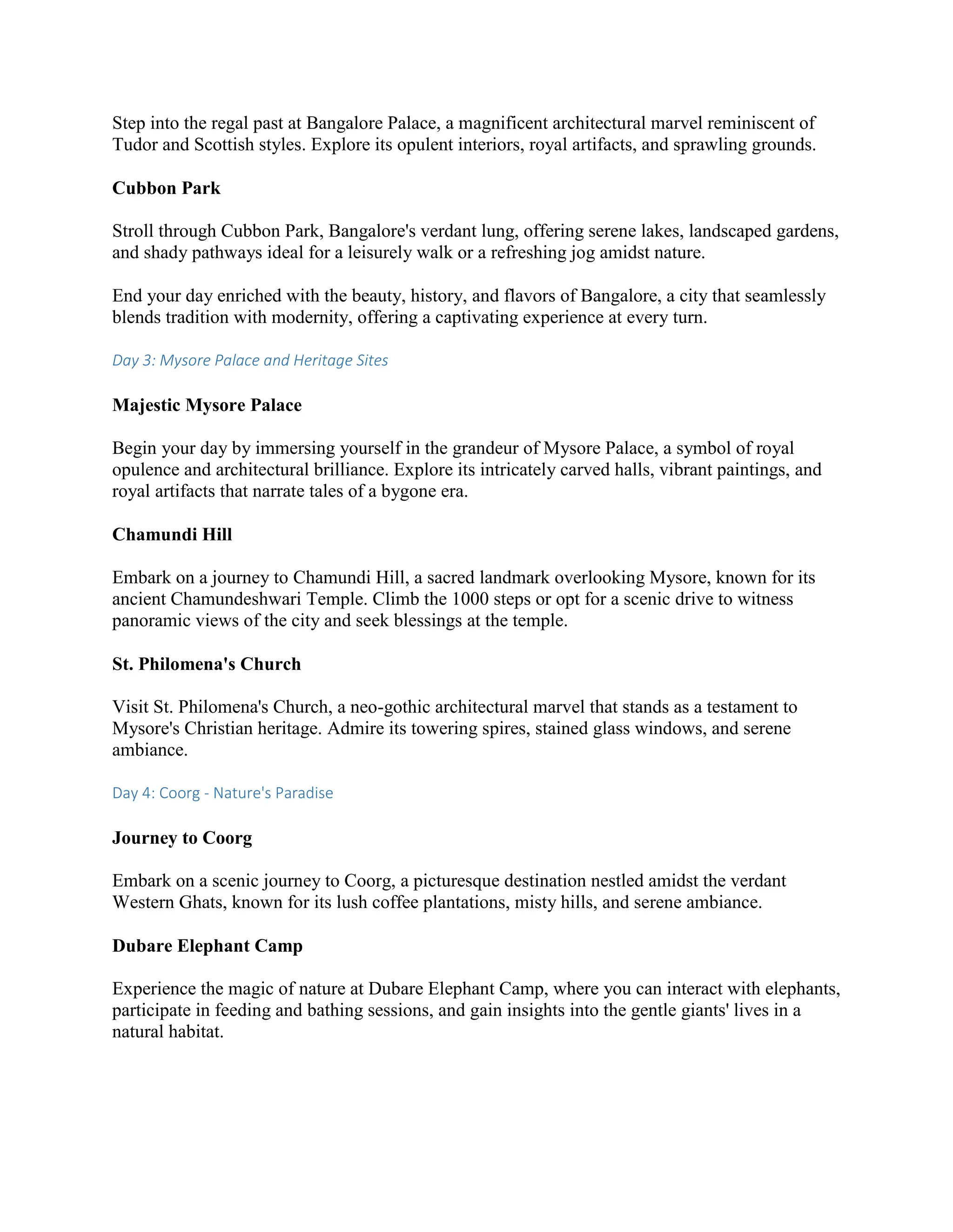 10 Amazing Karnataka Tour Packages For 8 Days: Must-Try Now!.pdf | Free ...