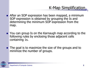 karnaugh-maps-simplification of logics gates for engineering math | PDF