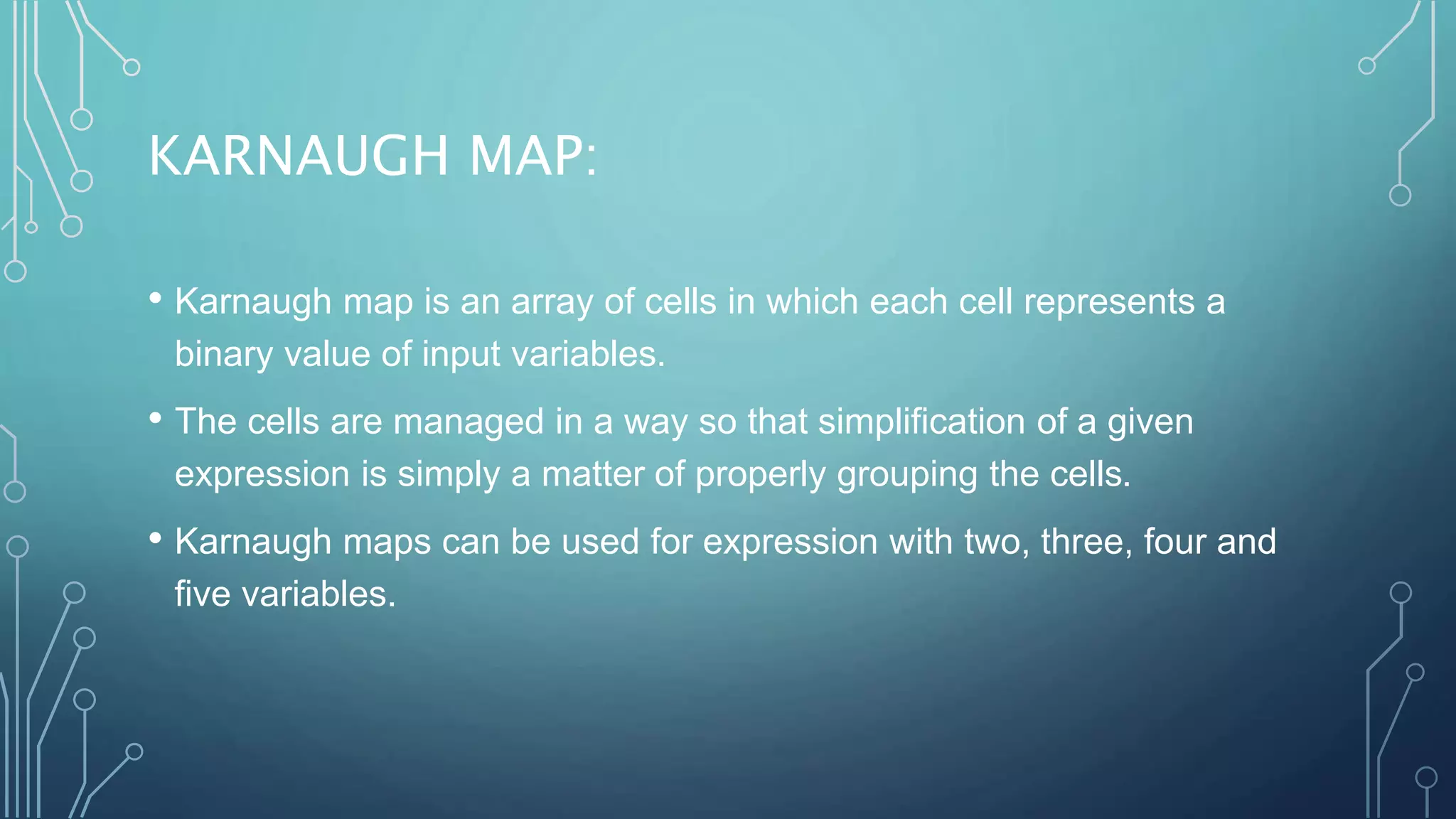 Karnaugh map (k map) | PPT
