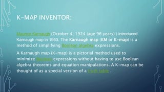 Karnaugh map (k map) | PPT