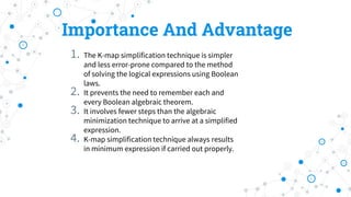 Karnaugh map or K-map method | PPT