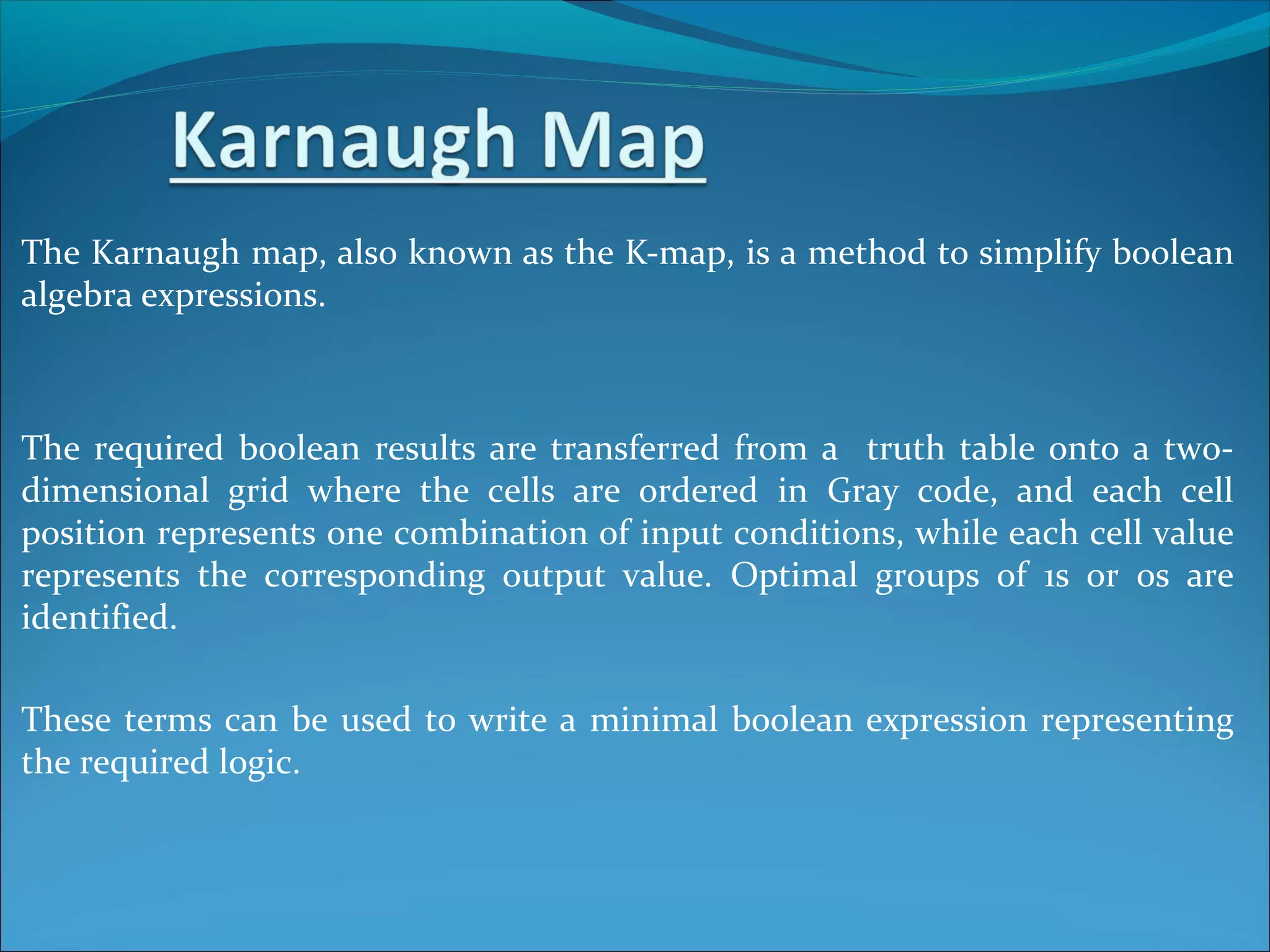 Karnaughmaprev1 130728135103-phpapp01 | PPT