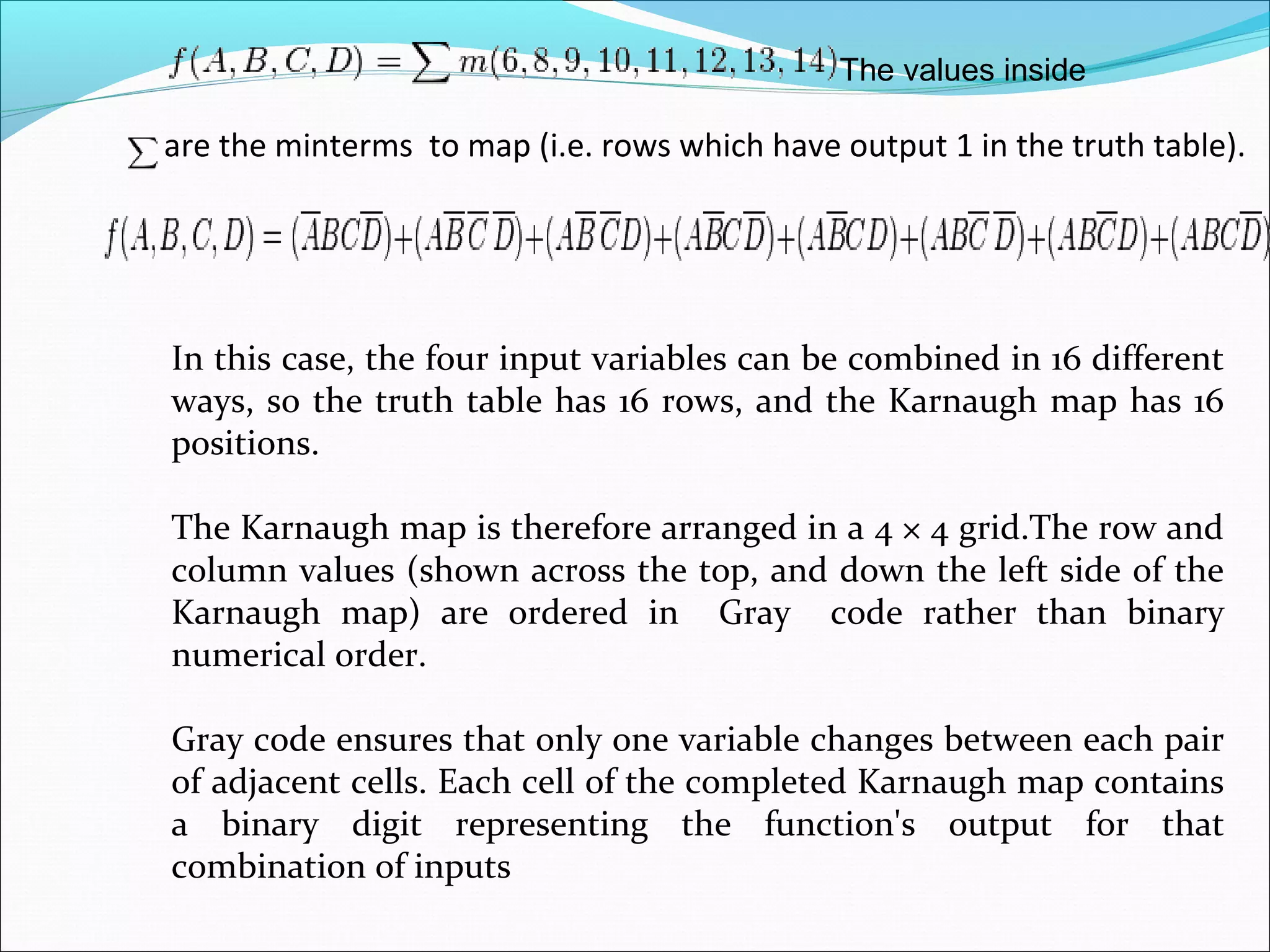 Karnaugh map | PPT