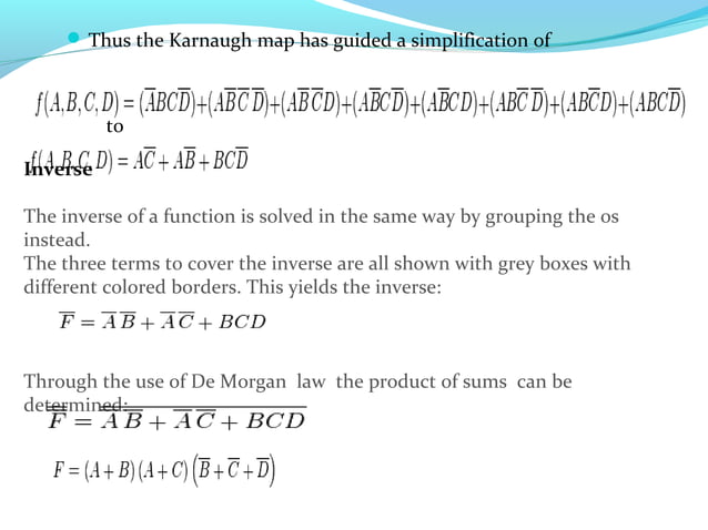Karnaugh map | PPT | Programming Languages | Computing