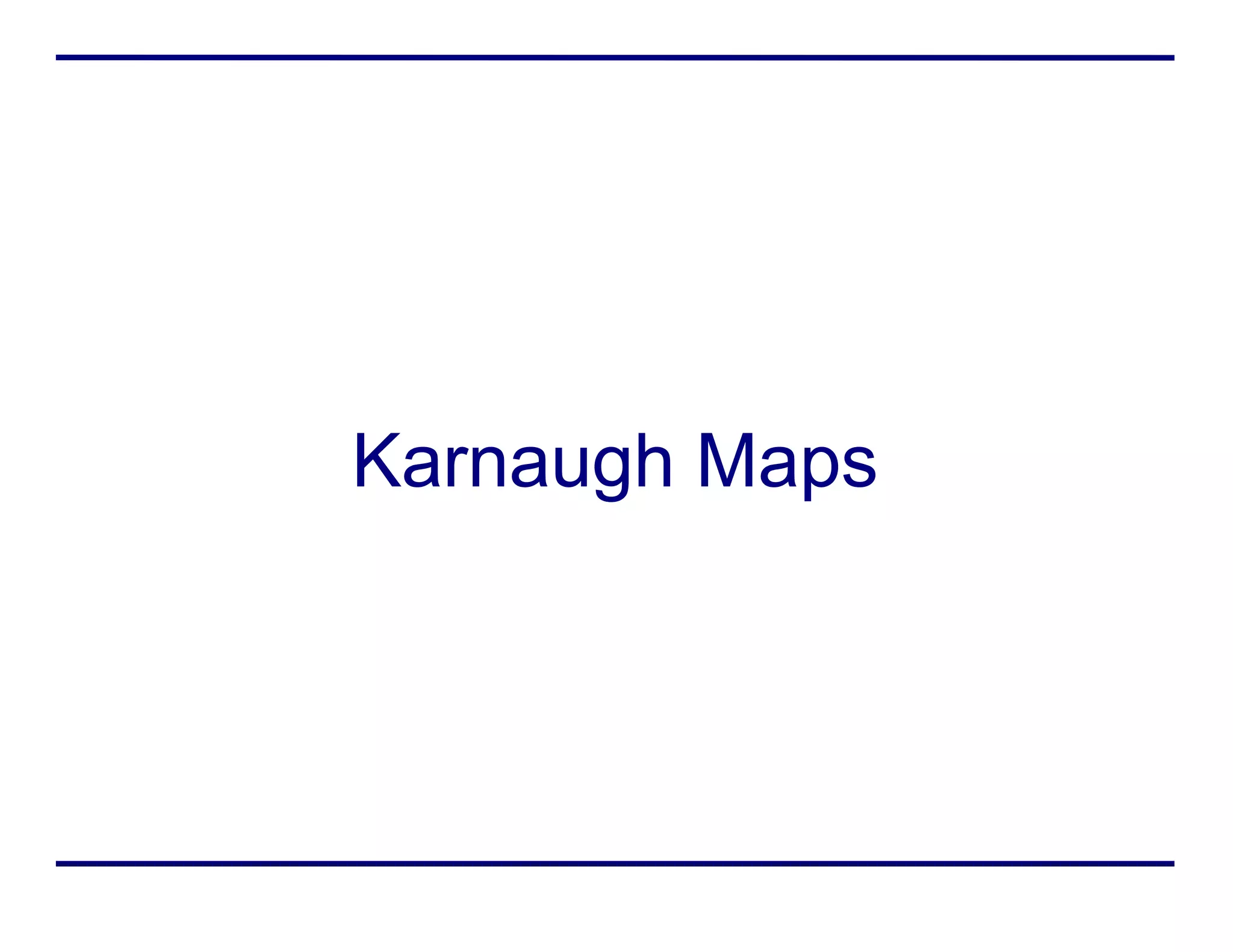 Karnaugh Maps | ODP