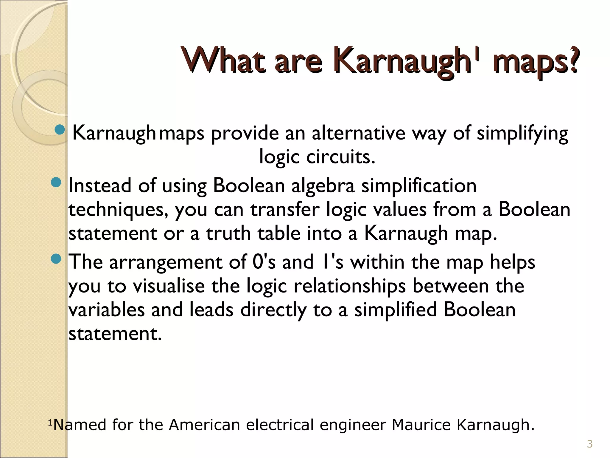 Karnaugh maps z 88 | PPT